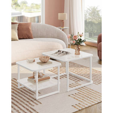 White coffee and end tables store